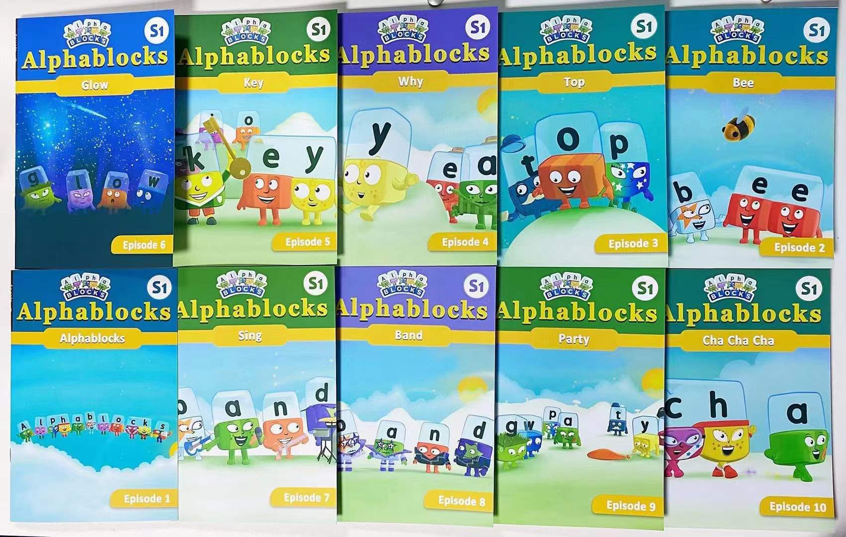 动画版：Alphablocks字母积木 英语台词书第一季26本